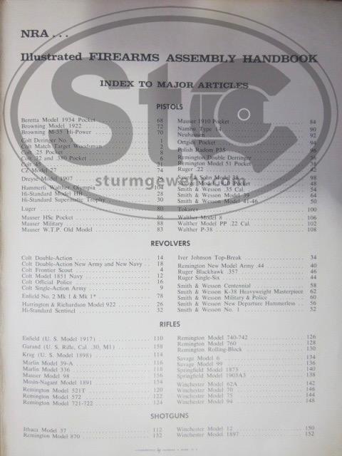 SOLD ALL: NRA Illustrated FIREARMS ASSEMBLY HANDBOOK, FIREARMS ASSEMBLY ...