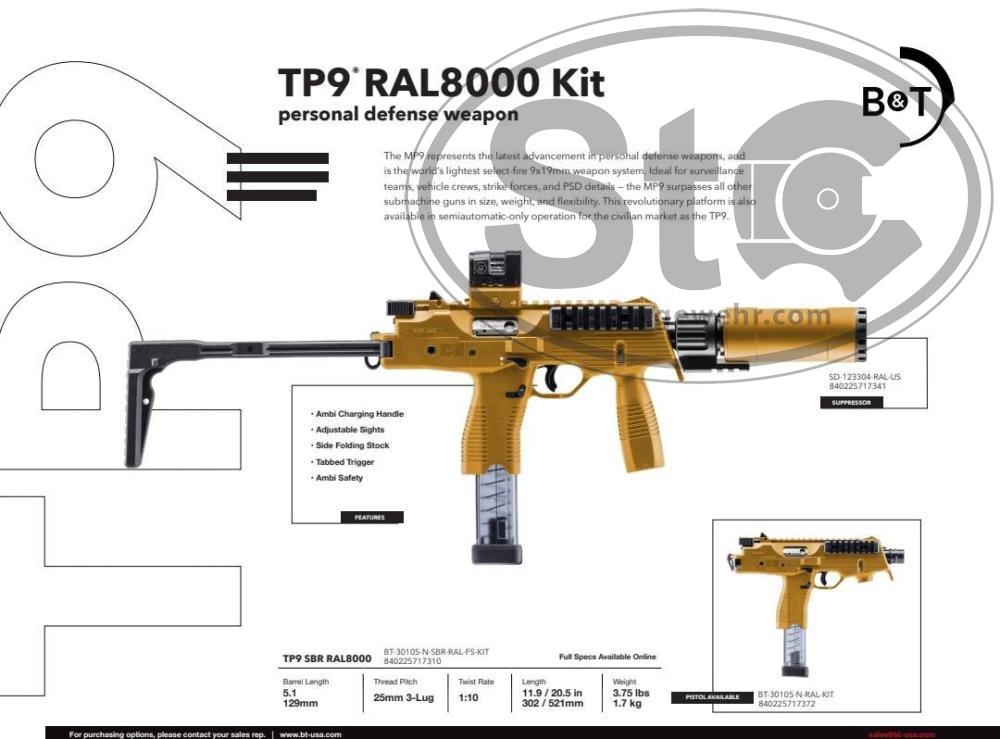RAL8000 TP9 SBR with matching suppressor - 1 of 120 - PREORDER - NFA ...