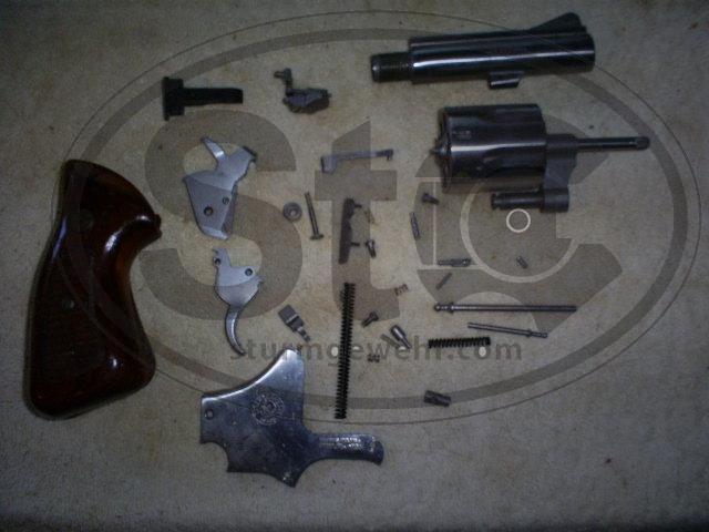 Taurus stainless 6 shot double action .38 special parts set $125 ...