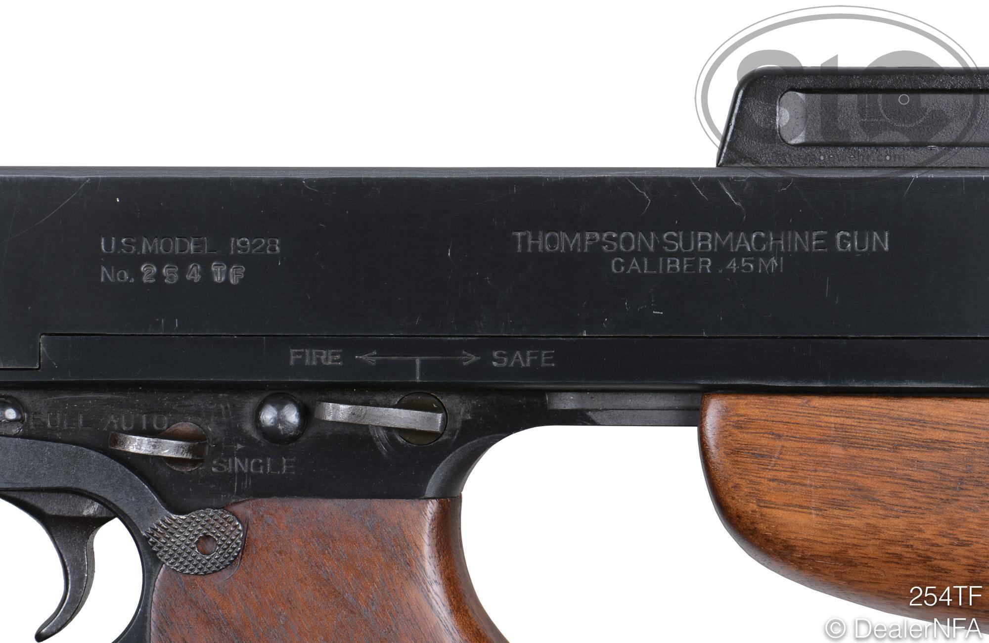 Auto Ordnance, W.H. 1928 Thompson $ 26,995 - NFA Market Board ...
