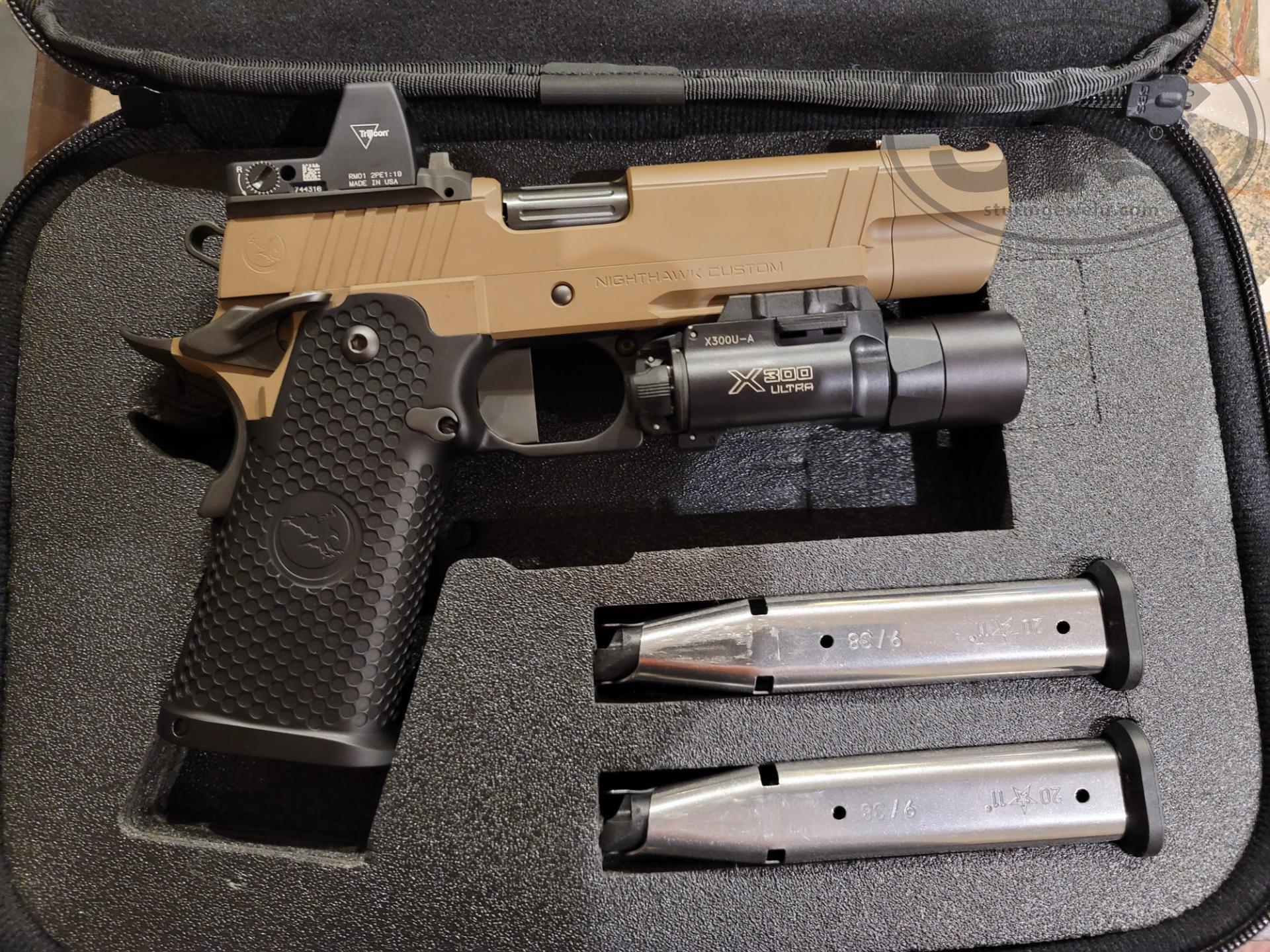 Nighthawk Custom Firehawk DLC FDE Comp Double Stack 9mm - Semi-Auto ...