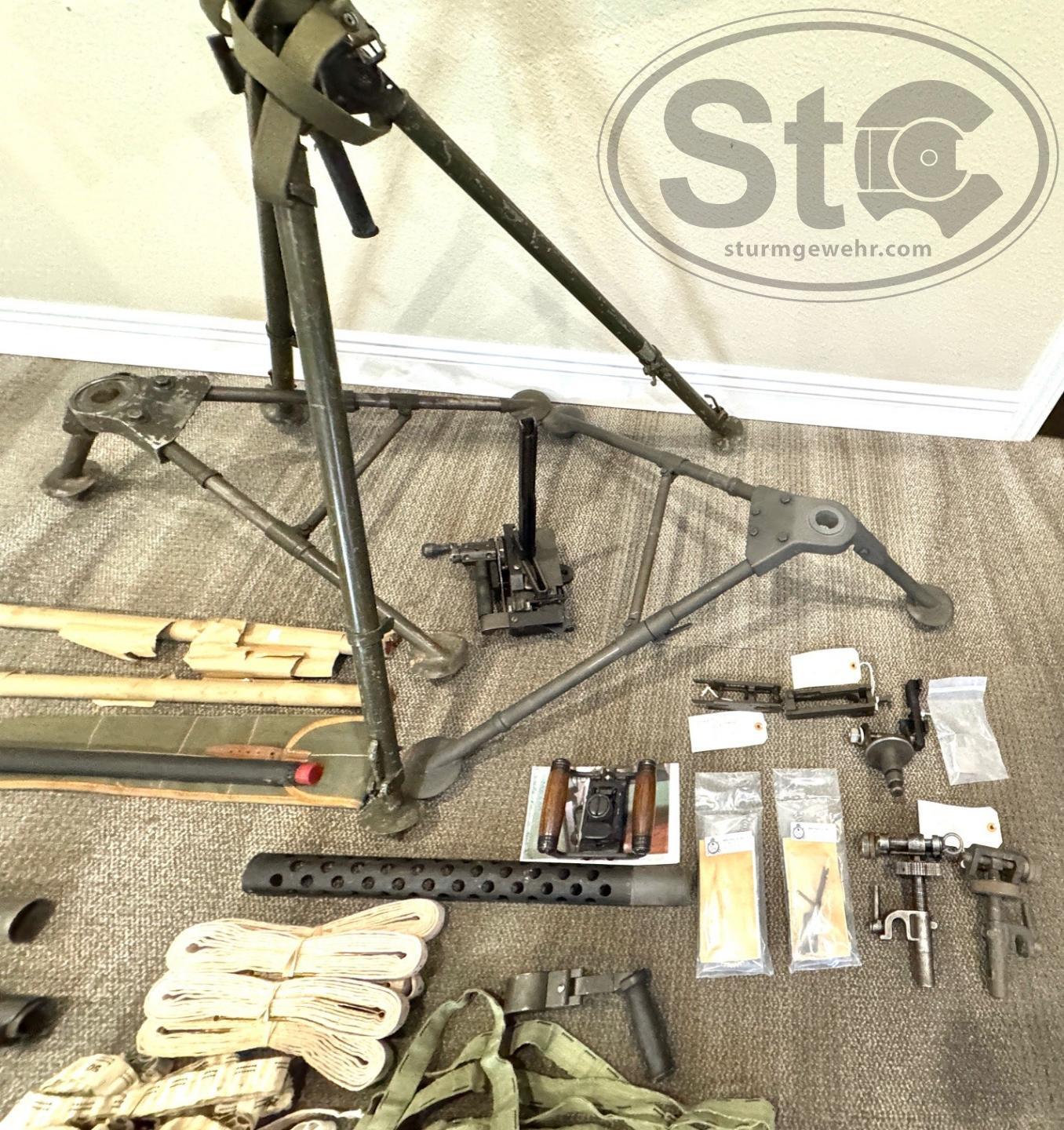 Sold 1919A4 DLO Manf. Tripods, Loader, Belts, Barrels,A6 Kit, Spade ...