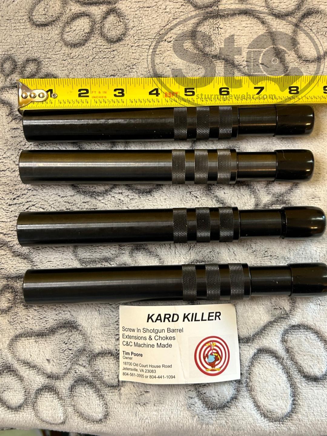 4x unused 12 Gauge Barrel Extensions. SOLD - Parts and Accessories ...