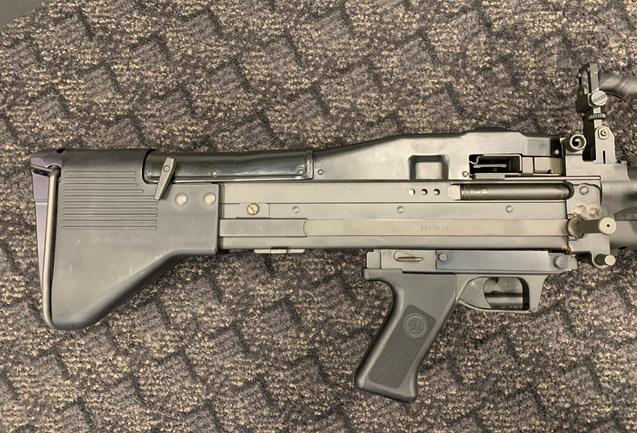 US ORDNANCE AA ARMS/DELTA Semi Auto M-60 M60E3/E4 Model SA-60. Appears ...