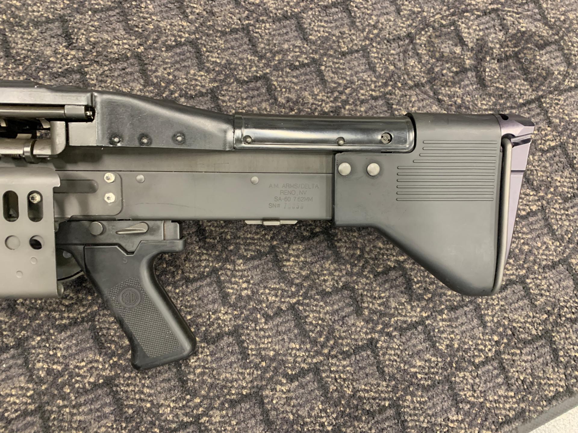 US ORDNANCE AA ARMS/DELTA Semi Auto M-60 M60E3/E4 Model SA-60. Appears ...