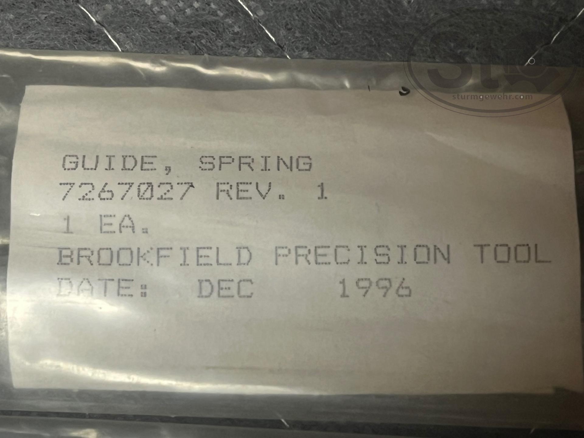 Brookfield Precision NM Op-Rod Spring Guide- AMTU M14 M25 M1A NOS ...