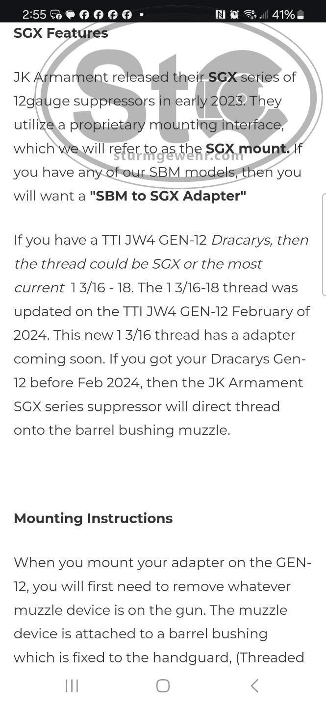 Sold out Taran Tatical Genisis 12ga John Wick custom 1 3/16 adaptor/ QD ...