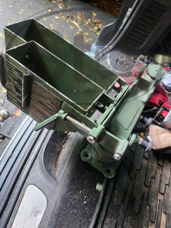 Mk93 m2hb .shock absorbing cradle complete50 Cal.mount with ammo can ...