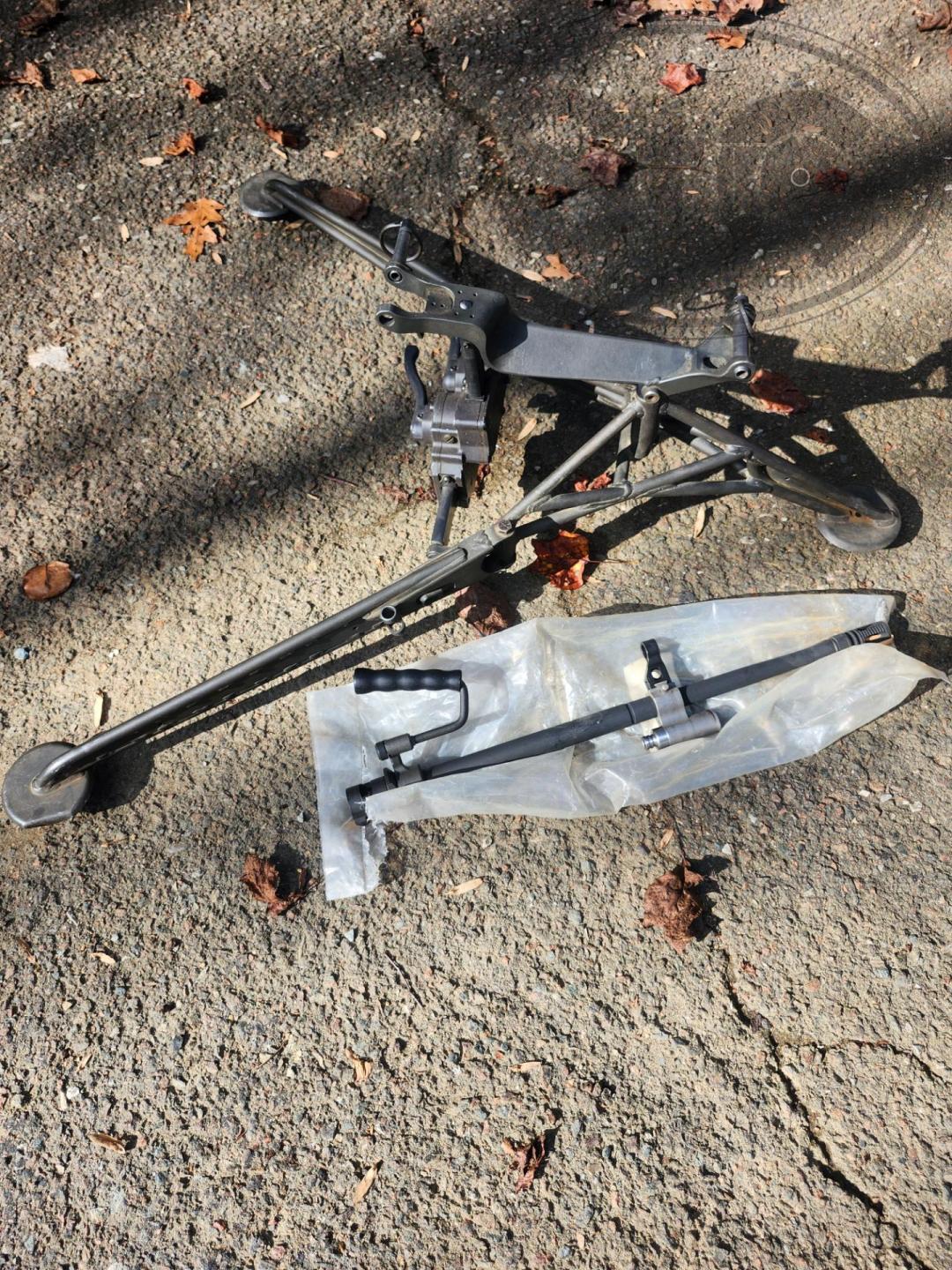 Mk93 m2hb .shock absorbing cradle complete50 Cal.mount with ammo can ...