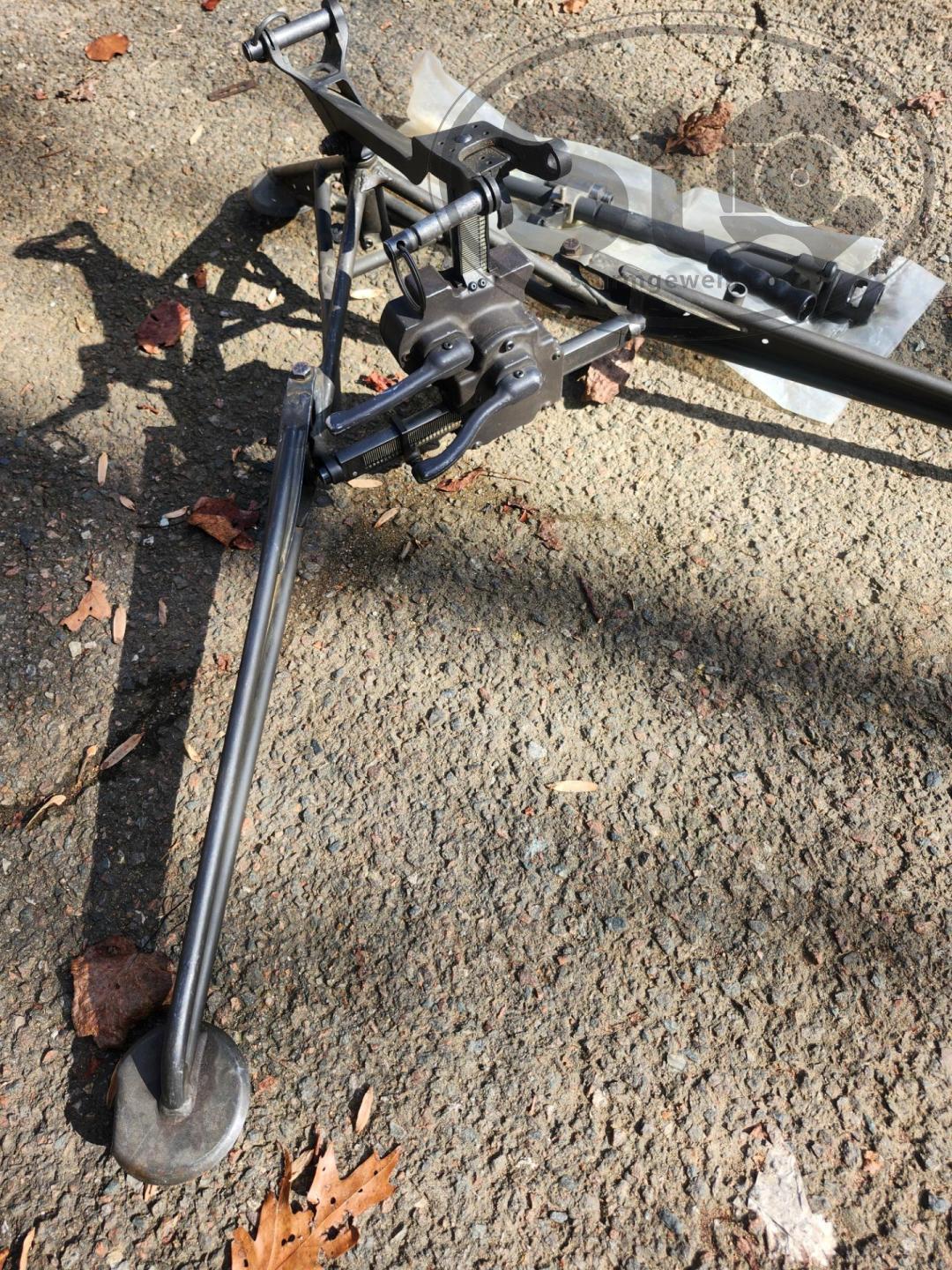 Mk93 m2hb .shock absorbing cradle complete50 Cal.mount with ammo can ...