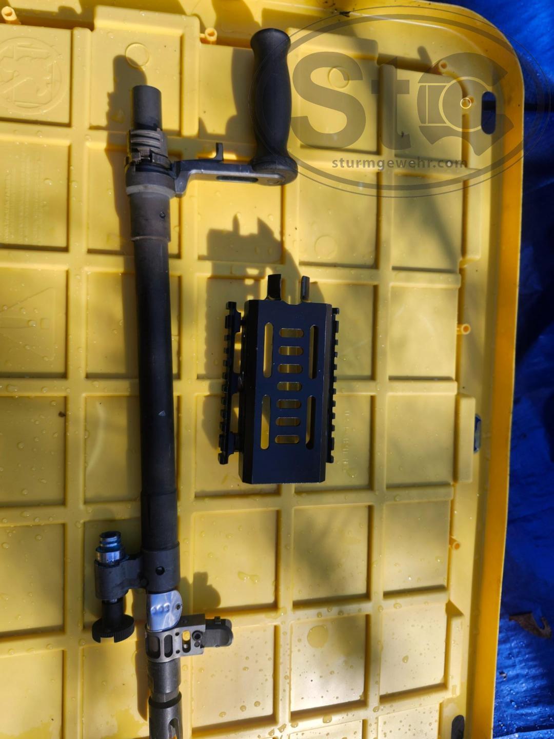 Mk93 m2hb .shock absorbing cradle complete50 Cal.mount with ammo can ...