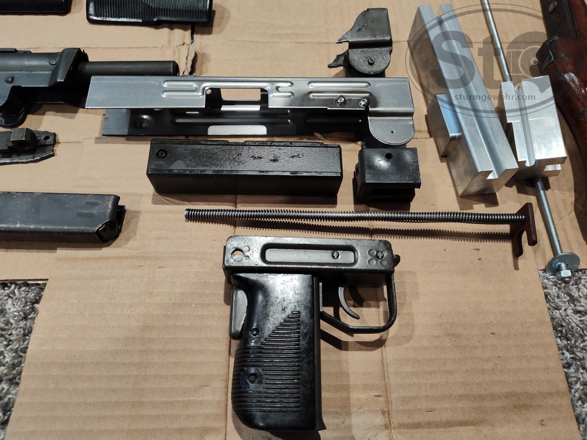 Uzi parts kit, repair section and welding jig - $SOLD - Parts and ...