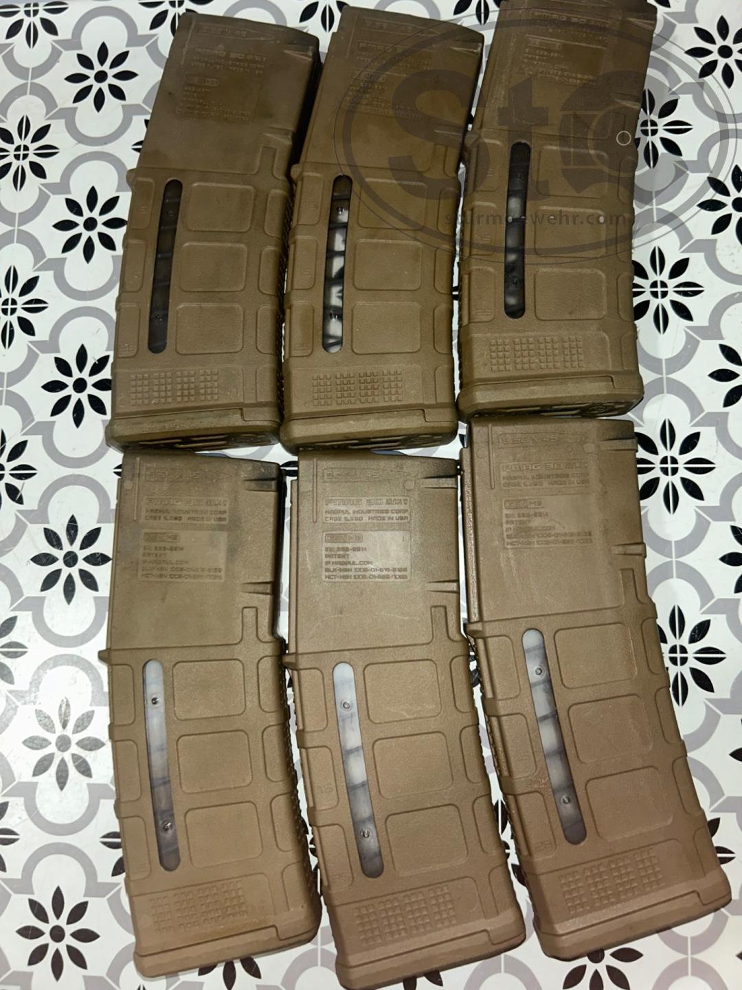 6 used tan windowed 3rd gen PMAGS SPF - Parts and Accessories Market ...