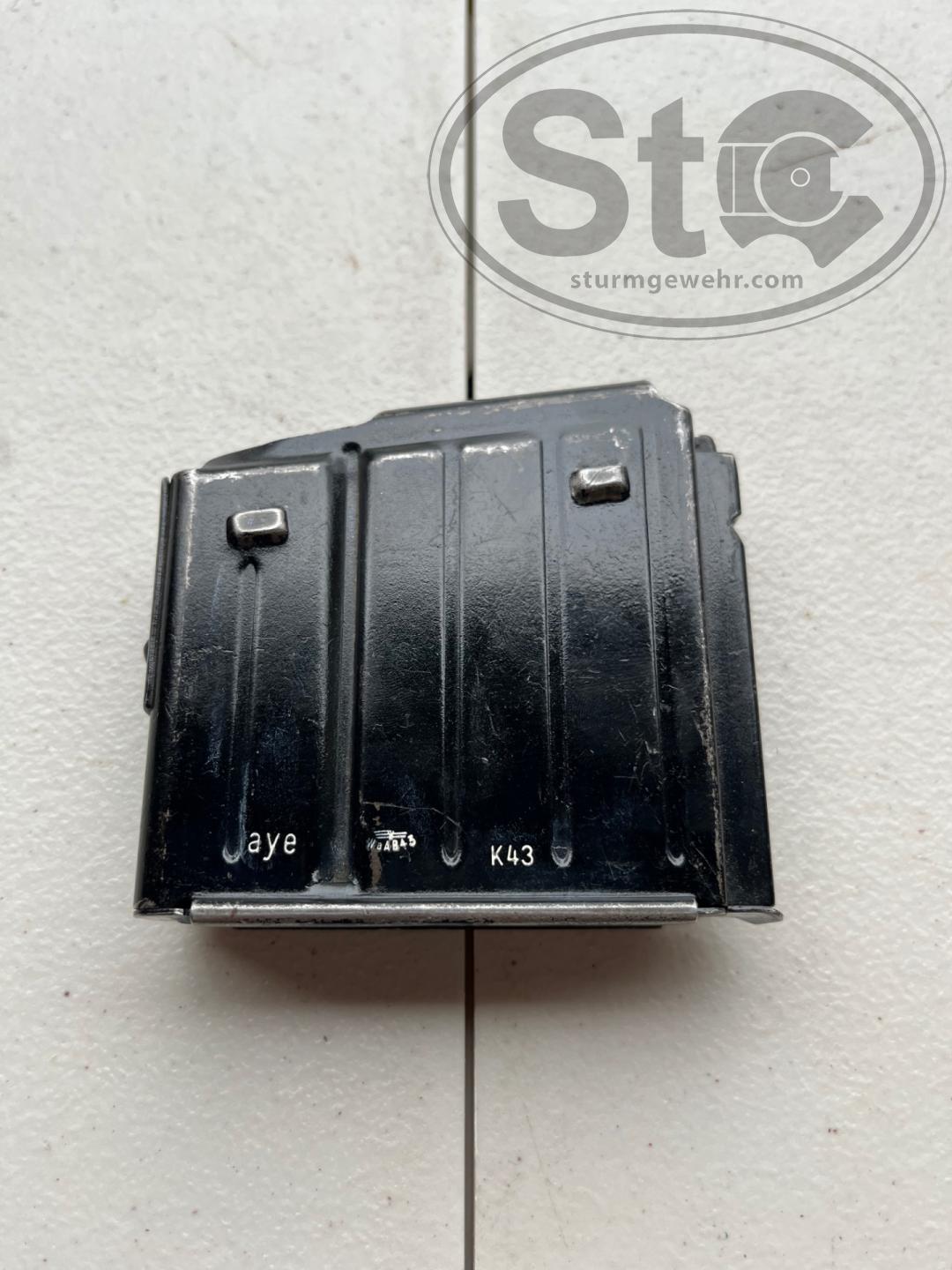 SOLD - ORIGINAL German K43 G43 Rifle Magazine - Parts and Accessories ...