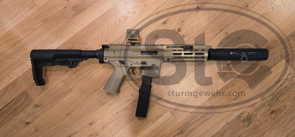 B&T SPC10 FDE SBR Package with Suppressor, Aimpoint - NFA Market Board ...