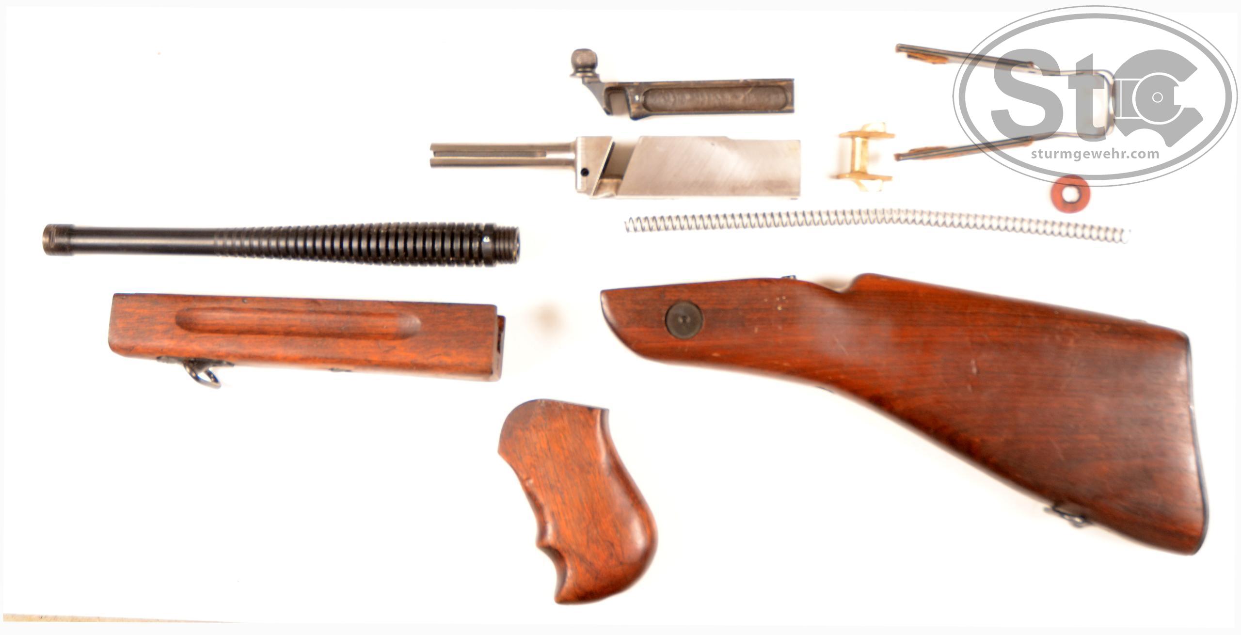SOLD Partial 1928 Thompson Submachine Gun parts kit all WWII US GI ...