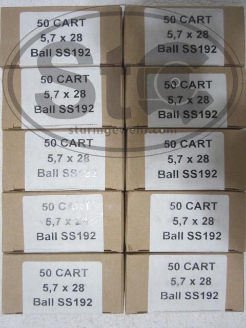 SOLD ALL: VERY, VERY RARE FN 5.7x28mm SS192 HP Due to political ...