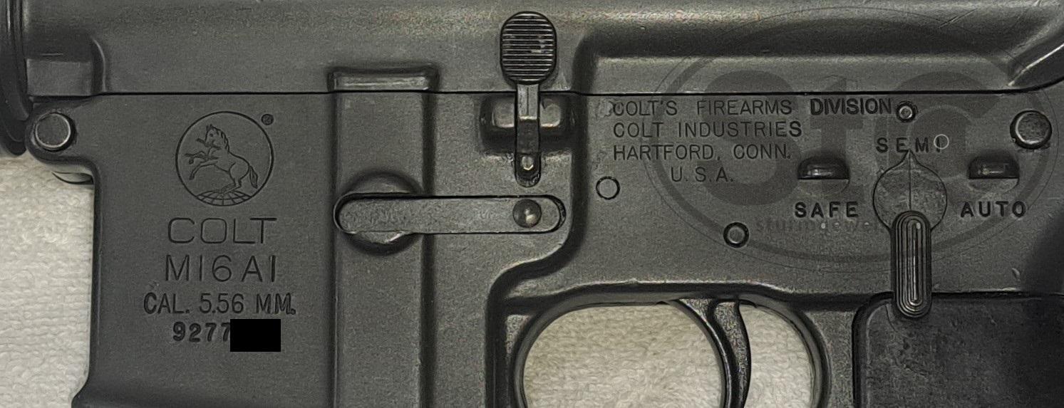 WTS: Colt M16A1 Factory Carbine, Registered Receiver UZI Conversion ...