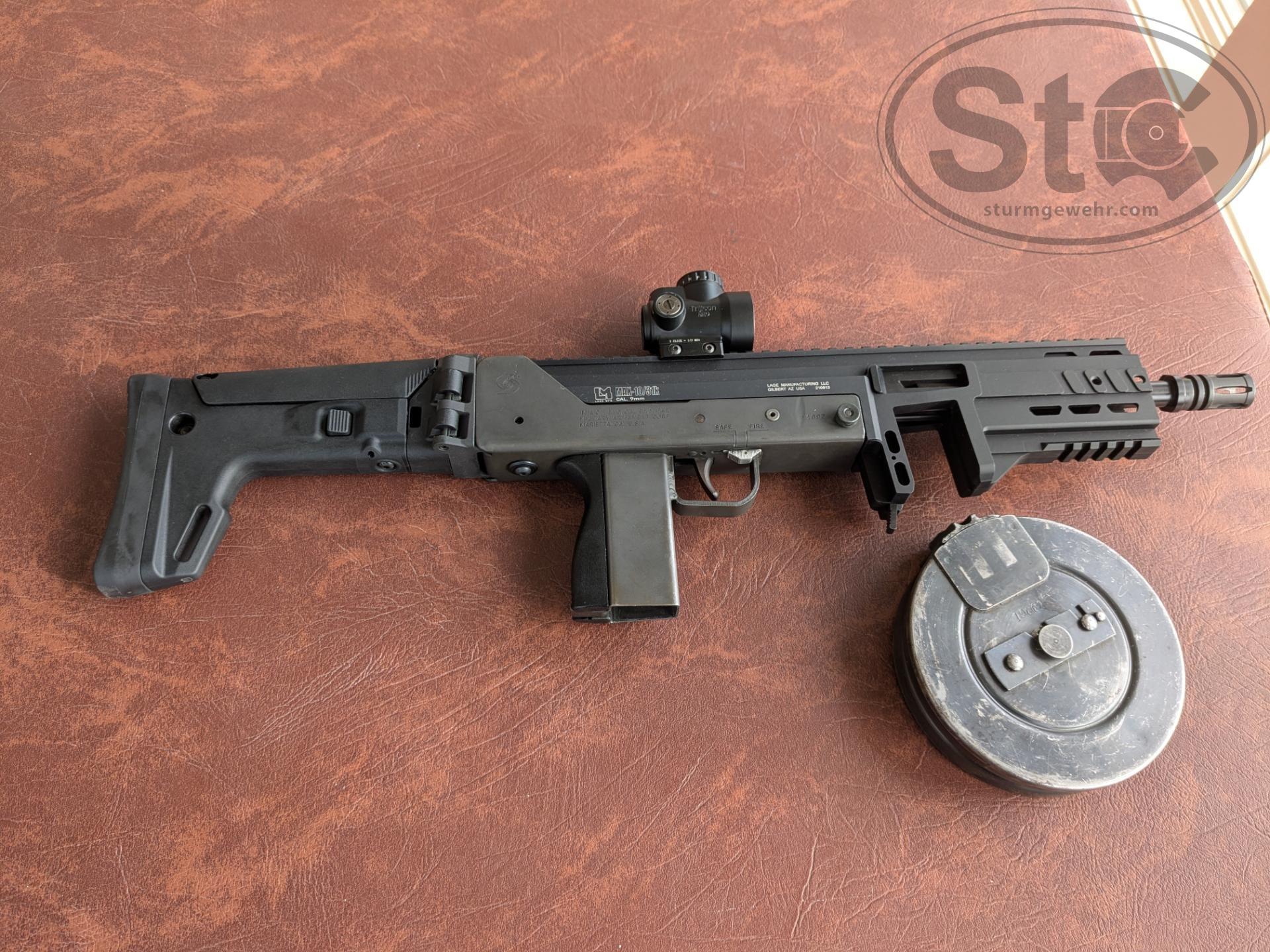 WTS TRANSFERABLE MAC-10 9mm MACHINE GUN with LAGE MAX-10/31k UPPER ...