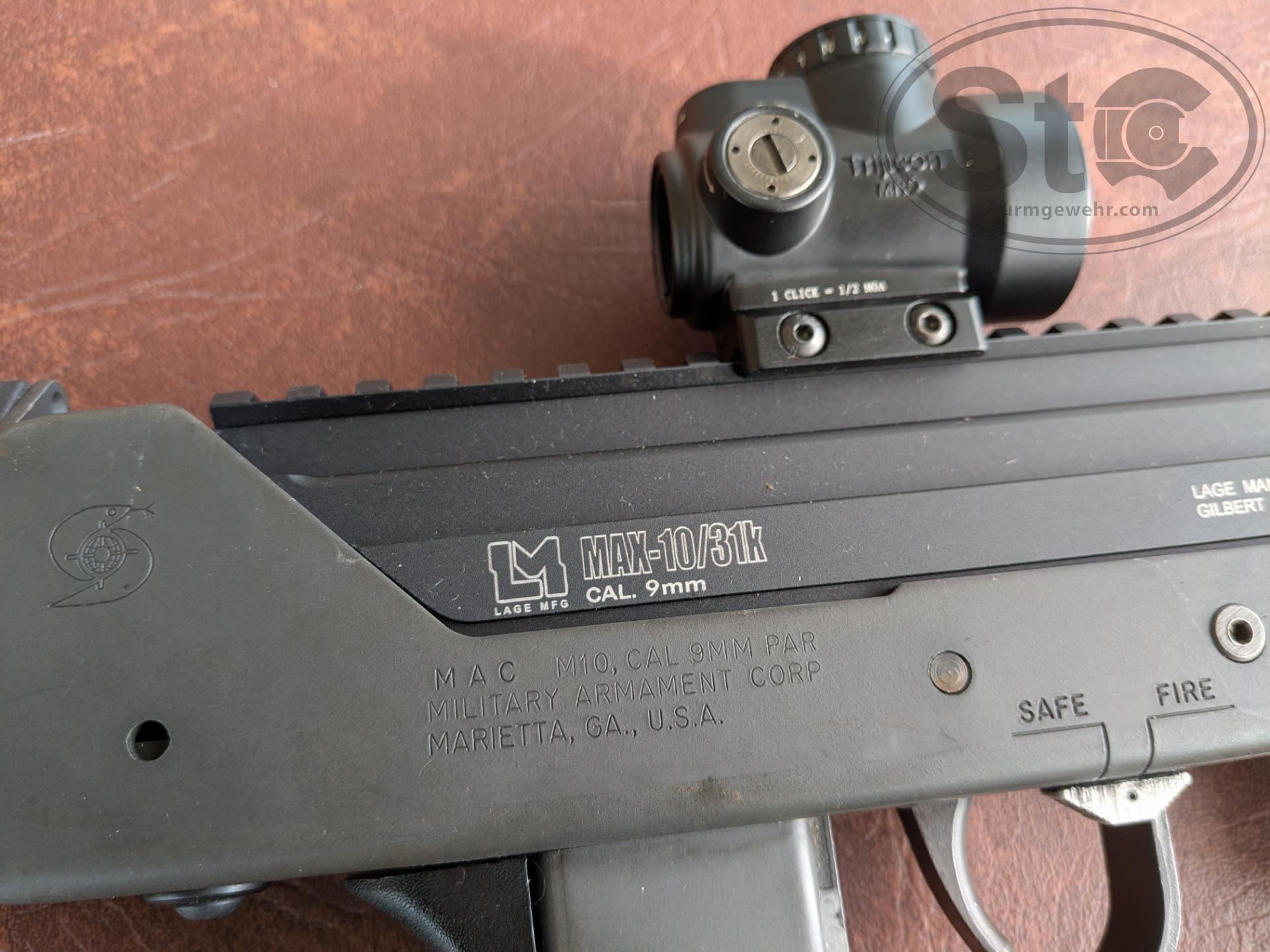 WTS TRANSFERABLE MAC-10 9mm MACHINE GUN with LAGE MAX-10/31k UPPER ...