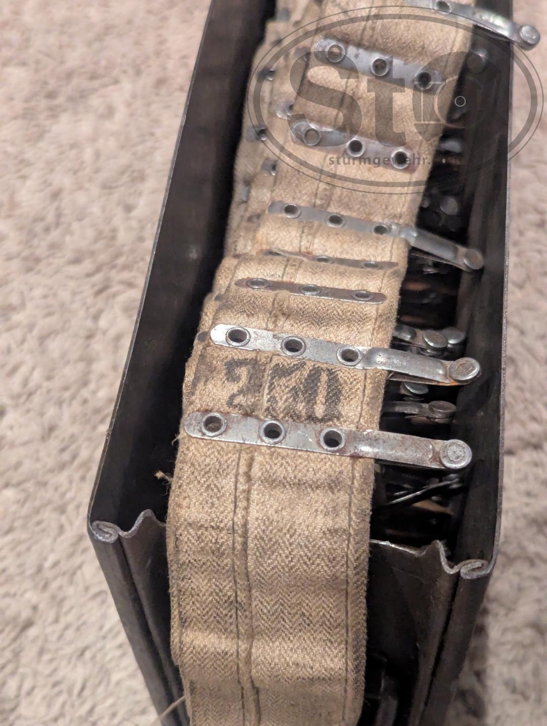 WTS: Original WWI German Maxim Belt Dated 12-17 with 9/17 Dated German ...