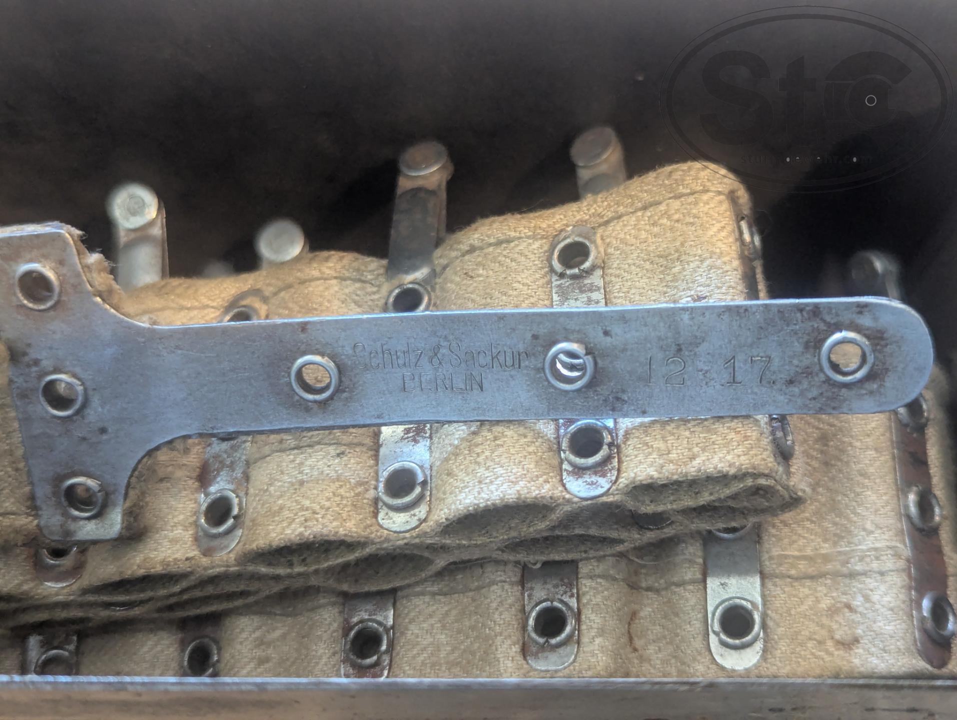 WTS: Original WWI German Maxim Belt Dated 12-17 with 9/17 Dated German ...