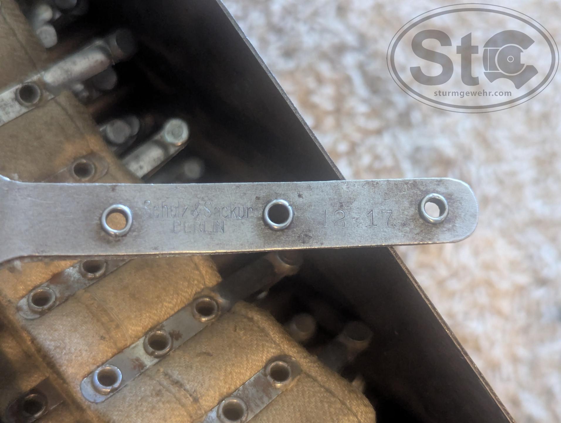 WTS: Original WWI German Maxim Belt Dated 12-17 with 9/17 Dated German ...