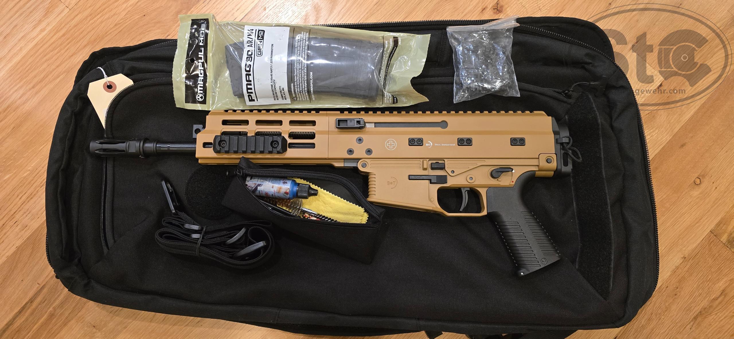 B&T APC223 PRO RAL Pistol, RAL8000 with Print-X RBS C Inconel 5.56 ...
