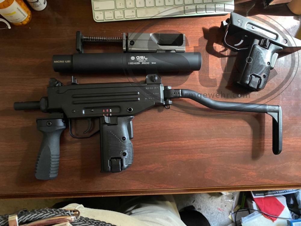 Micro Uzi with GSL Suppressor - Open and Close Bolt Configuration - 9MM ...