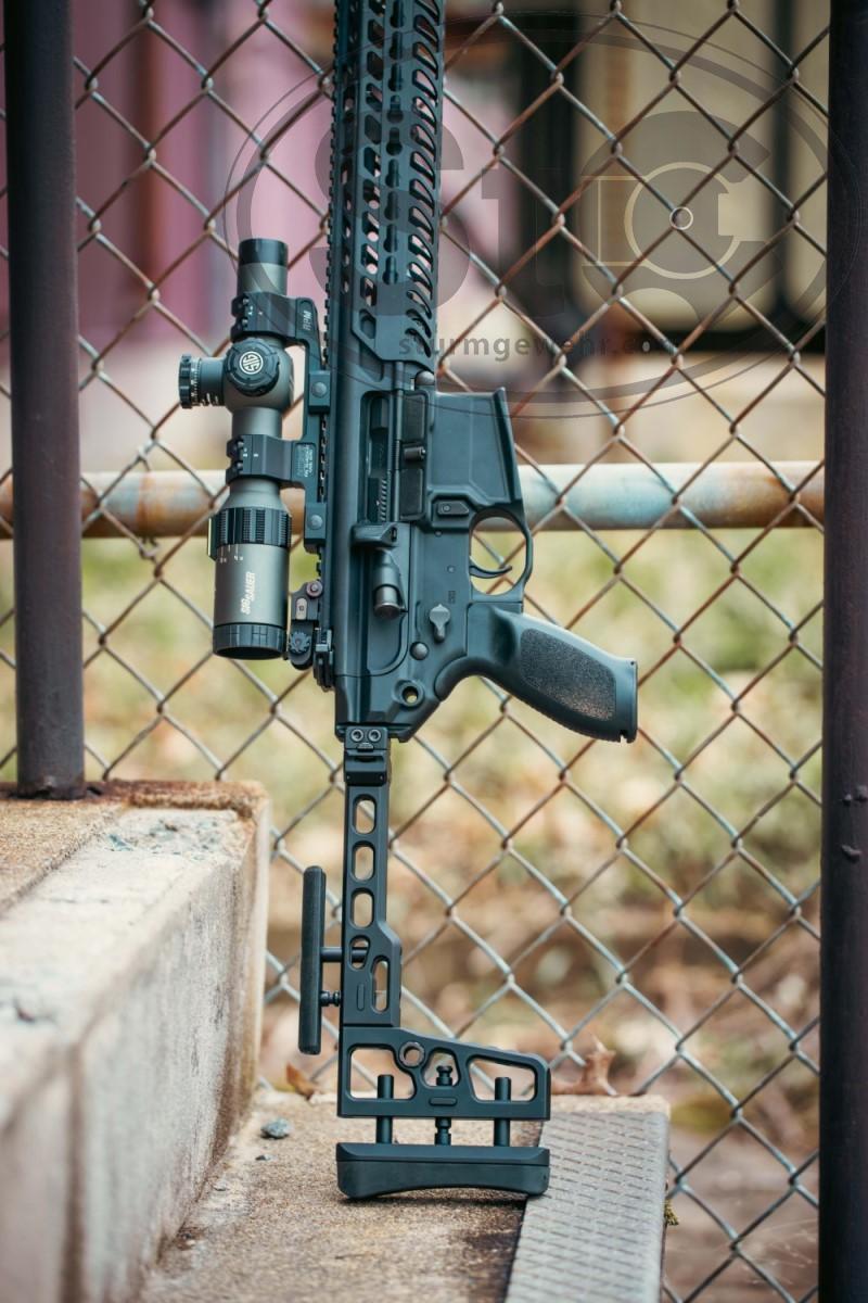 SAMSON S.A.S. Tactical Folding Stock (BLACK) - For ANY 1913 Railed ...