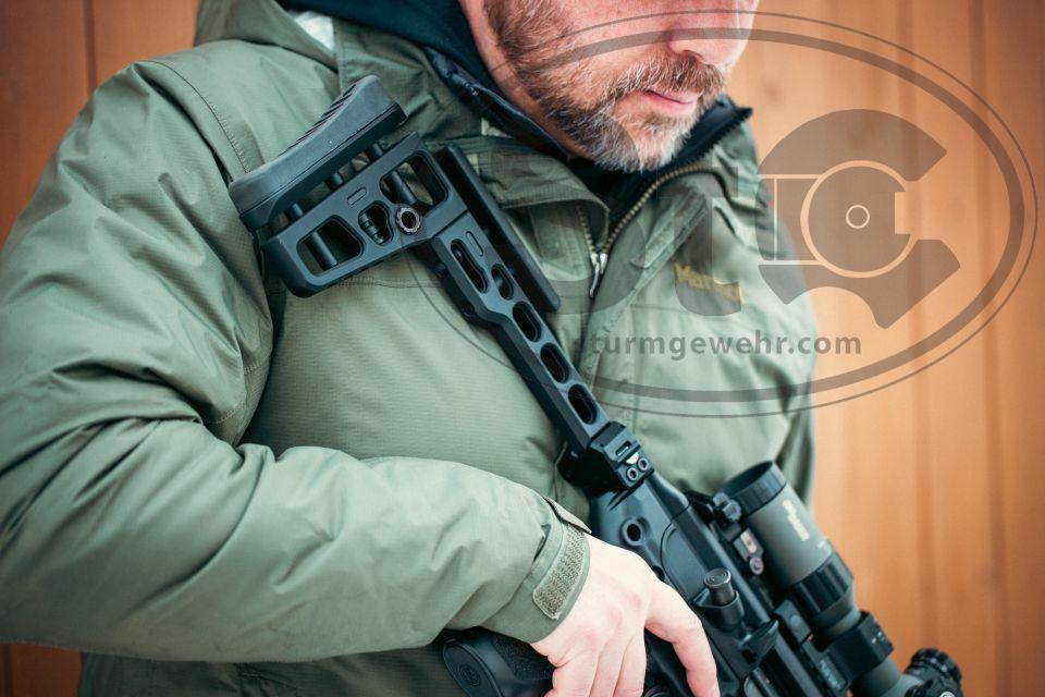 SAMSON S.A.S. Tactical Folding Stock (BLACK) - For ANY 1913 Railed ...