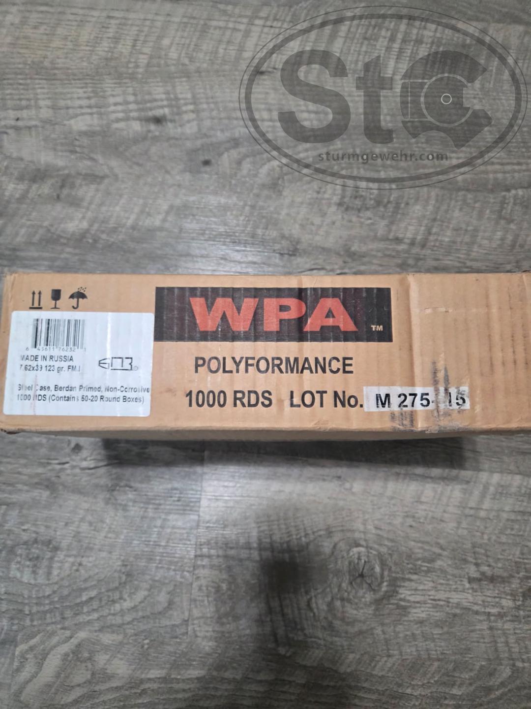 WTS: Case 1000RDS of WPA 7.62x39 (Wolf Performance Ammo) SOLD ...