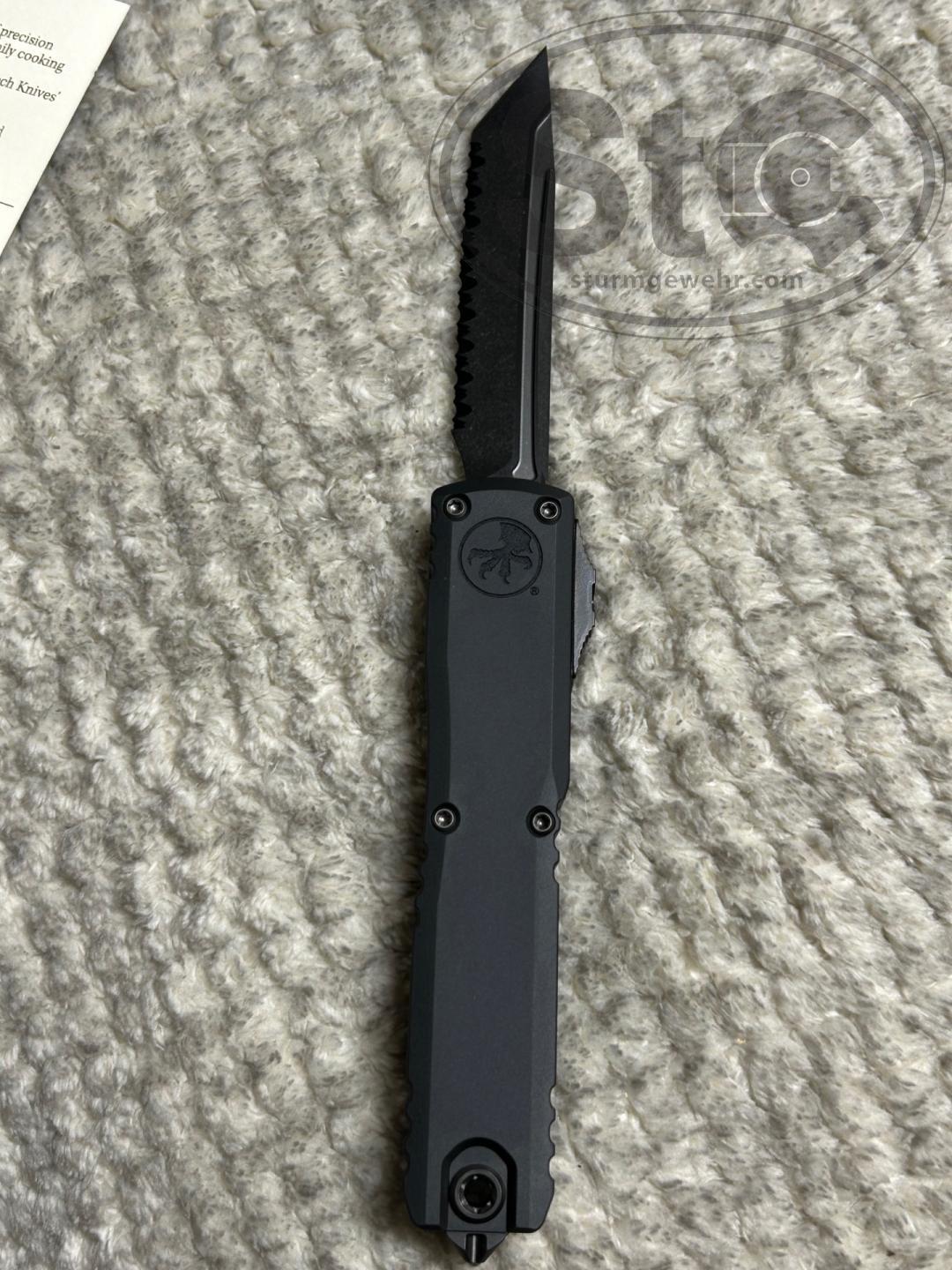 Microtech Ultratech ZBP DLC shadow T/E full serrated 1123-3 DLCTSH $400 ...