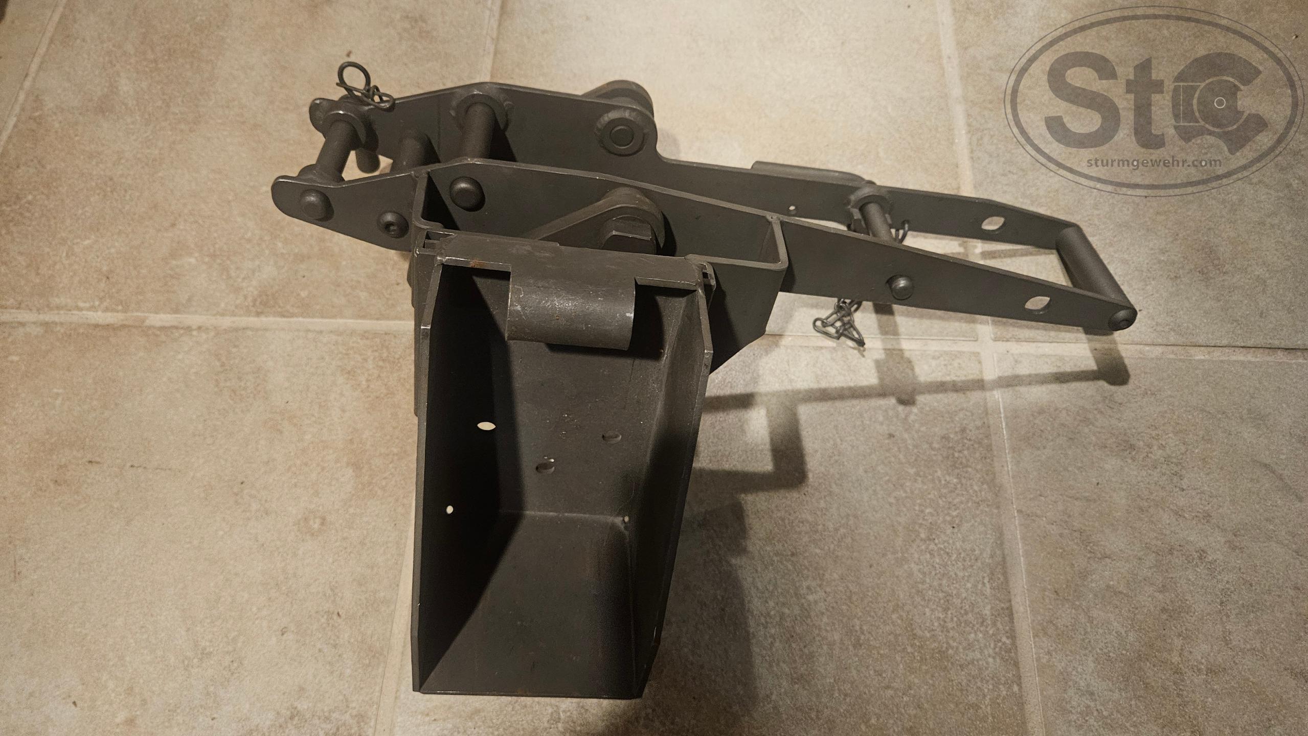M240 and M1919 Cradle Assembly, with Ammunition Tray and Tripod Pintle ...