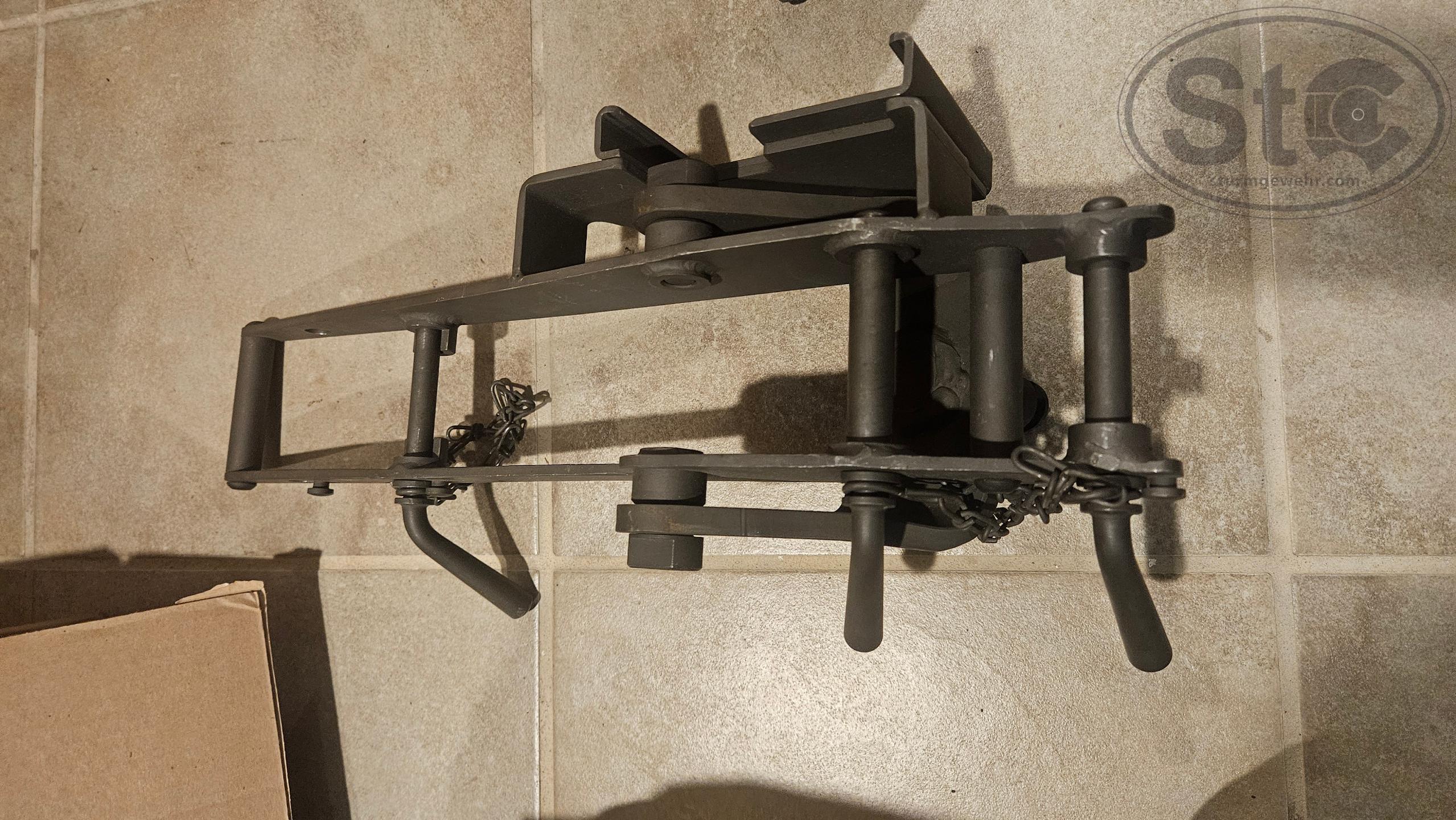 M240 and M1919 Cradle Assembly, with Ammunition Tray and Tripod Pintle ...