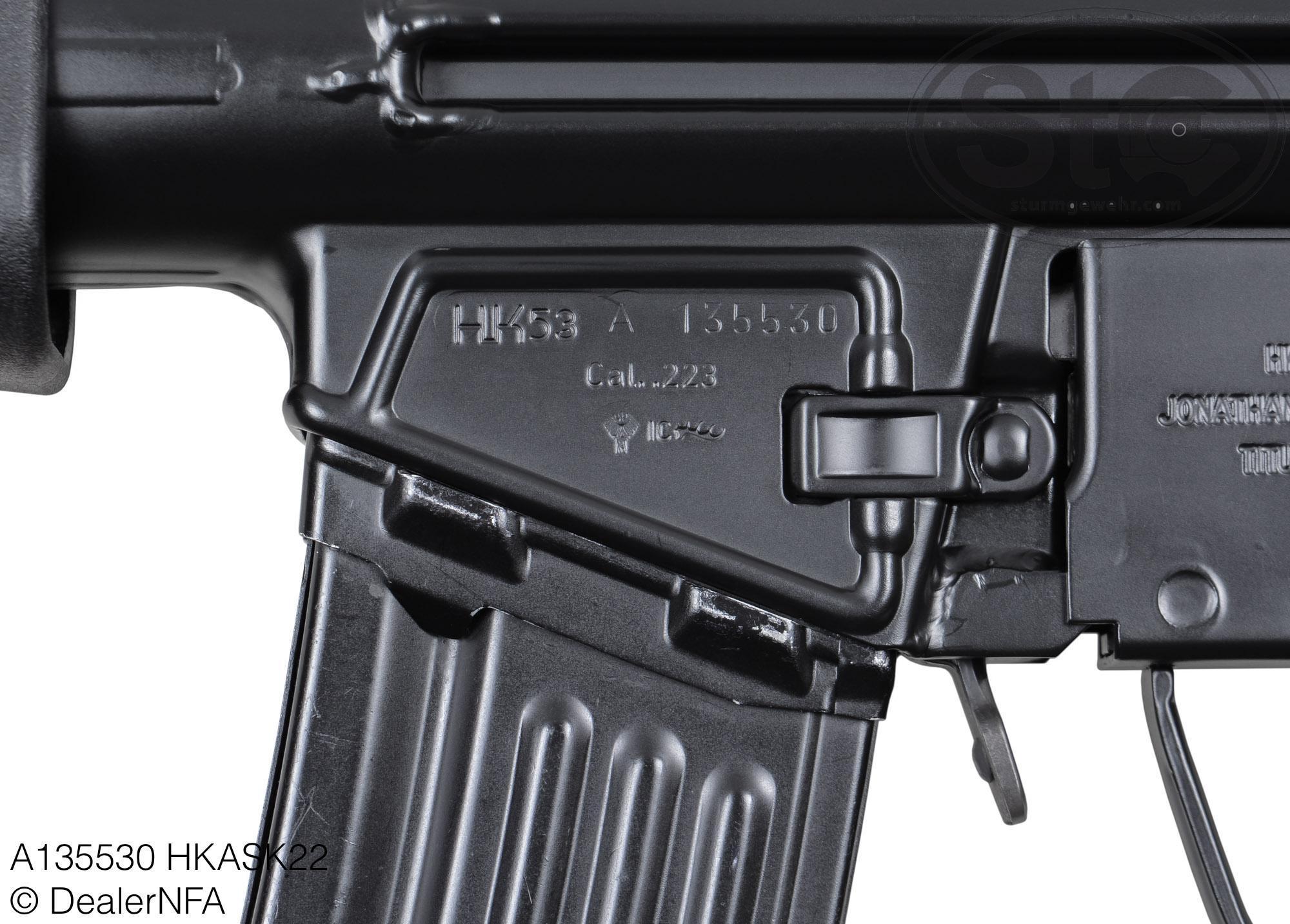 HK 53A2, SBR, with a JAC, Jonathan Arthur Ciener Machine Gun - NFA ...